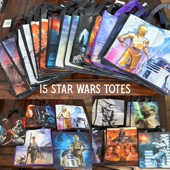 Star Wars | Bags | 5 Piece Star Wars Tote Bag Set Officially Licensed ...